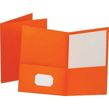 Twin-Pocket Folder, Embossed Leather Grain Paper, 0.5" Capacity, 11 X 8 ...