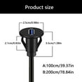 Heavy Duty PVC USB3.0 Car Music Extension Cable 5Gbps High Speed Data ...