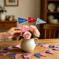 12PCS Red White Blue Independence Day Cake Picks, Patriotic Triangle ...