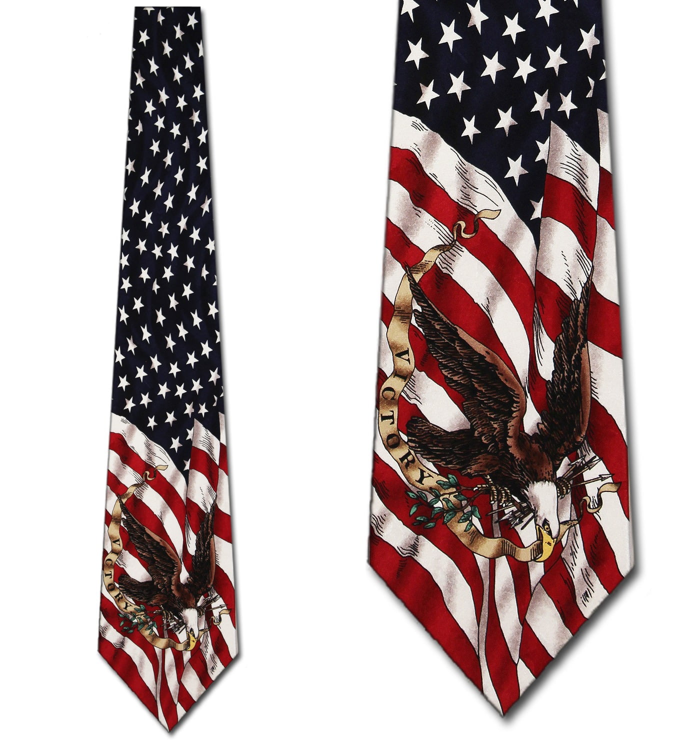 American Flag Victory Necktie Mens Tie by Tieguys - Walmart.com