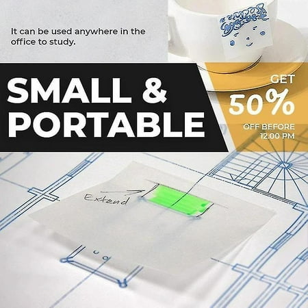 Transparent Sticky Note Creative Self-adhesive Tear-off Note For Office ...