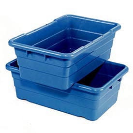 Blue Cross Stack Nesting Tote Tub - 25-1/8 x 16 x 8-1/2, Lot of 6 ...