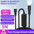 USB3.2 Gen1 VR Link Cable for Oculus Quest 3S/3/2 PICO Neo 3/PICO 4 USB ...