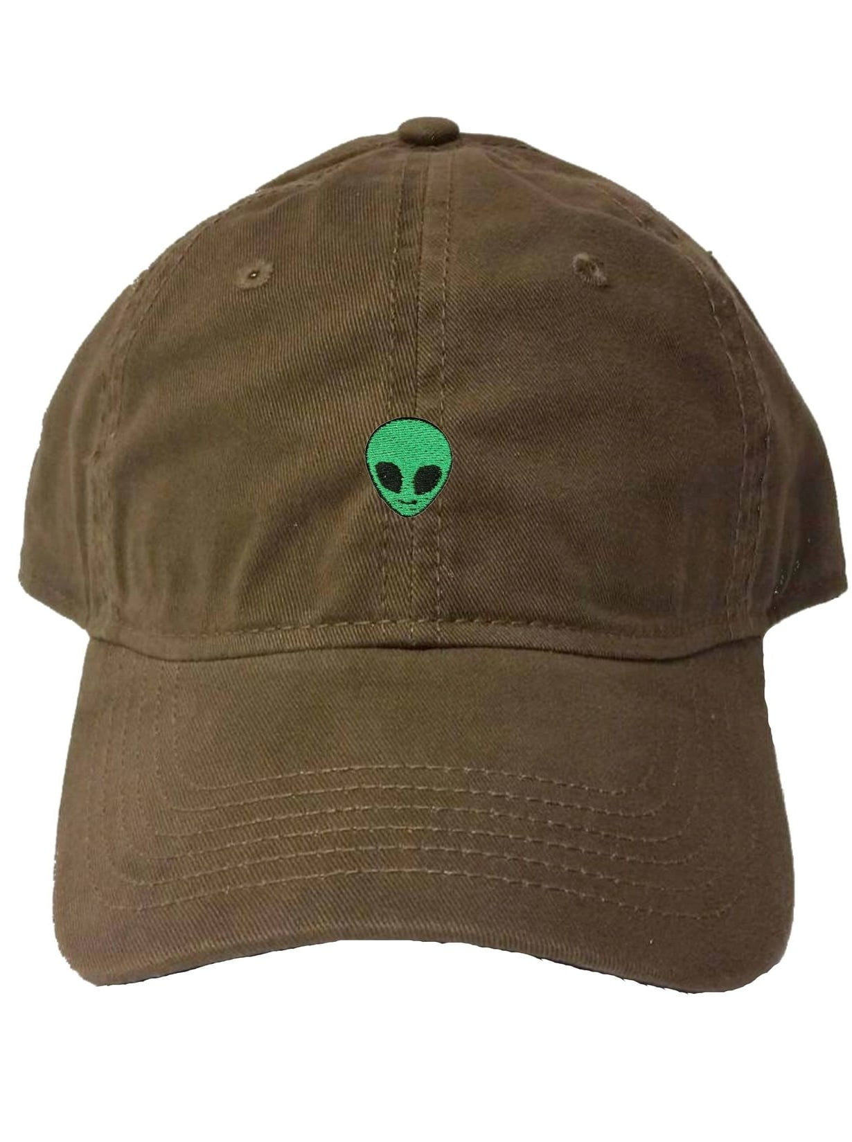 Go All Out Adult Alien Head Embroidered Deluxe Dad Hat - Walmart.com