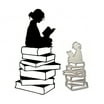 AOOOWER Reading Book Metal Die Cuts Embossing Template Stencil ...