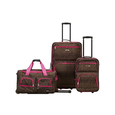 Rockland - Rockland Luggage Spectra 3 Piece Softside Rolling Luggage ...