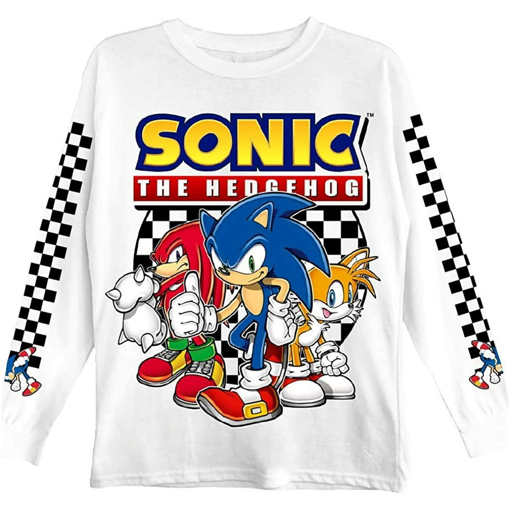 Freeze - Sonic The Hedgehog Big Boys T Shirt (Large, White Long Sleeve ...