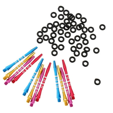 100 pieces shaft rings O rings protection rings with darts shafts Dart ...