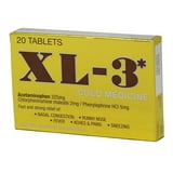 Xl-3 Cold and Flu Tablets, Temporary Relieves Nasal Congestion and ...