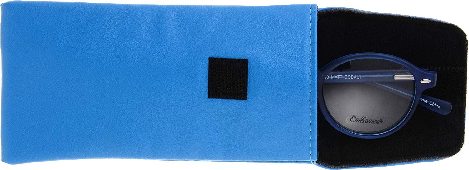 3 Pack Eyeglass Case Top Closure, Slip In Eyeglass Case Soft Faux ...