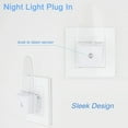 4 Pack Night Light Lamp with Dusk to Dawn Sensor, Plug in, Blue Led ...