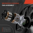 A-Premium Engine Radiator Cooling Fan Assembly with Brushless Motor ...