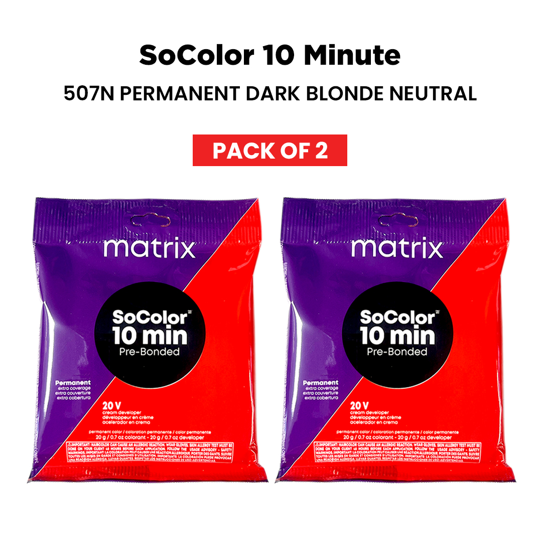 Matrix SoColor 10 Minute Pre-Bonded Permanent Hair Color & Developer ...