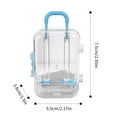 MIni Small Clear Plastic Beads Storage Containers Box with Hinged Lid ...