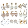 Alloy Earrings Accessory Unique Shell Pattern And Delicate Zircon ...