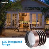 LEONLITE 8 Pack Aluminum Low Voltage LED Outdoor Pendant Light ...