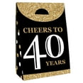 Big Dot of Happiness Adult 40th Birthday - Gold - Birthday Gift Favor ...