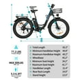 Ridstar MN26 1500W Fat Tire E-Bike - 26" Front Suspension EMTB, 48V ...