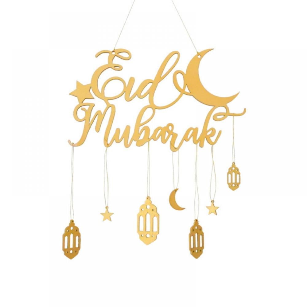3D Ramadan Hanging ornament,Fairy Moon Stars Letter Decorative Window ...
