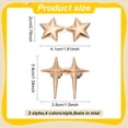 8 Sets 8 Styles Star Shape Alloy Adjustable Jean Button Pins Waist ...