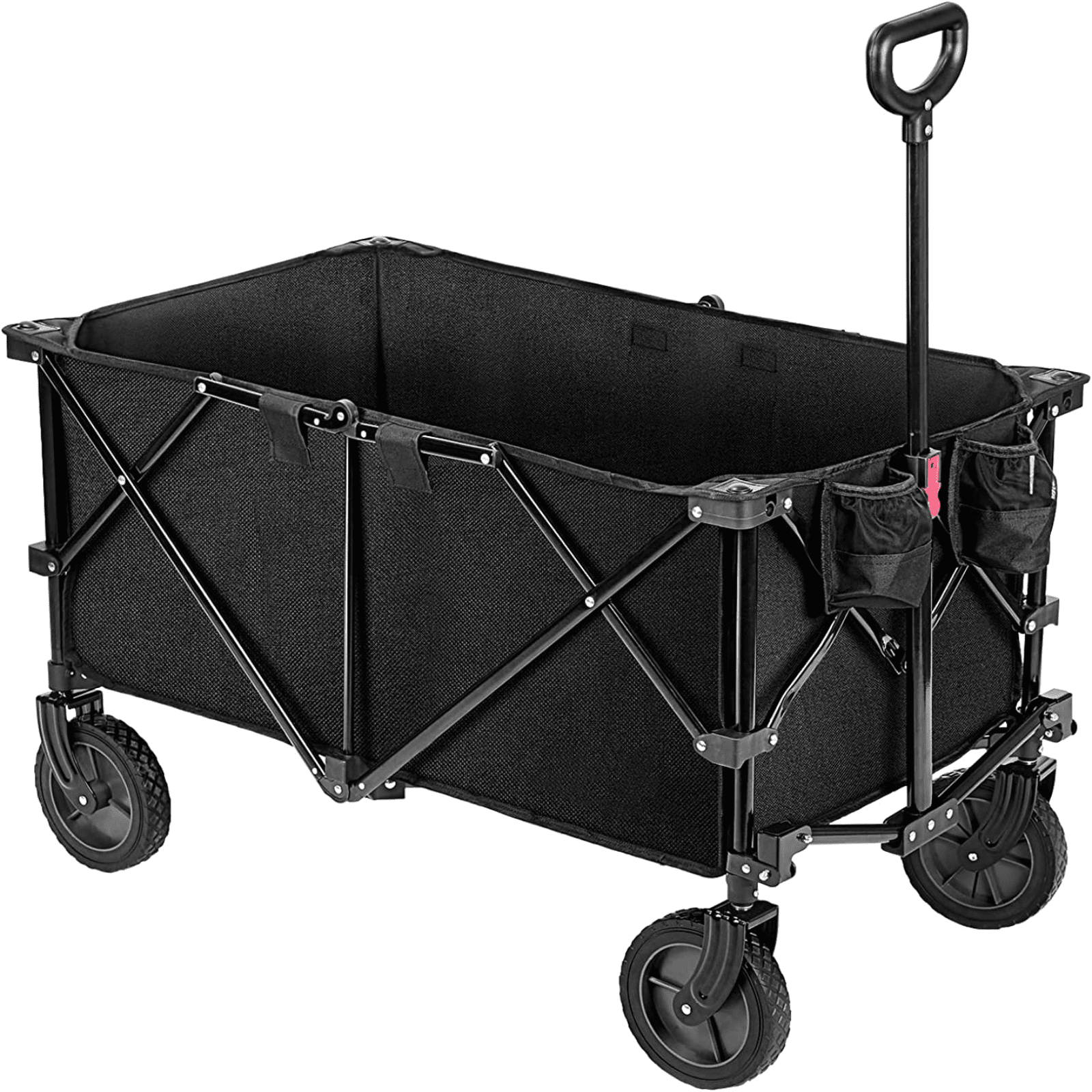 Collapsible Wagon Cart,Outdoor Camping Cart,With Universal Wide Wheels ...
