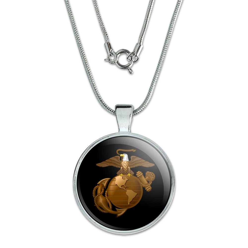 Marine Corps USMC Golden Logo on Black Eagle Globe Anchor Officially ...