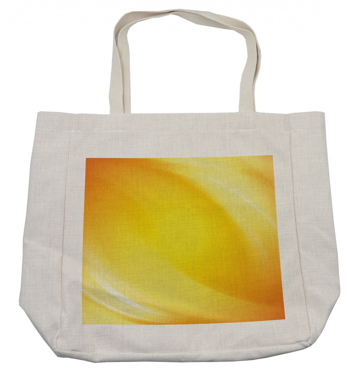 Yellow Shopping Bag, Radiate Lines Like Sand Ombre Elements White ...