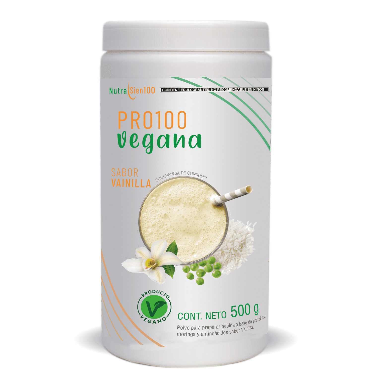 Proteína Vegana sabor Vainilla. Sin azúcar. Fácil digestión. Ideal ...