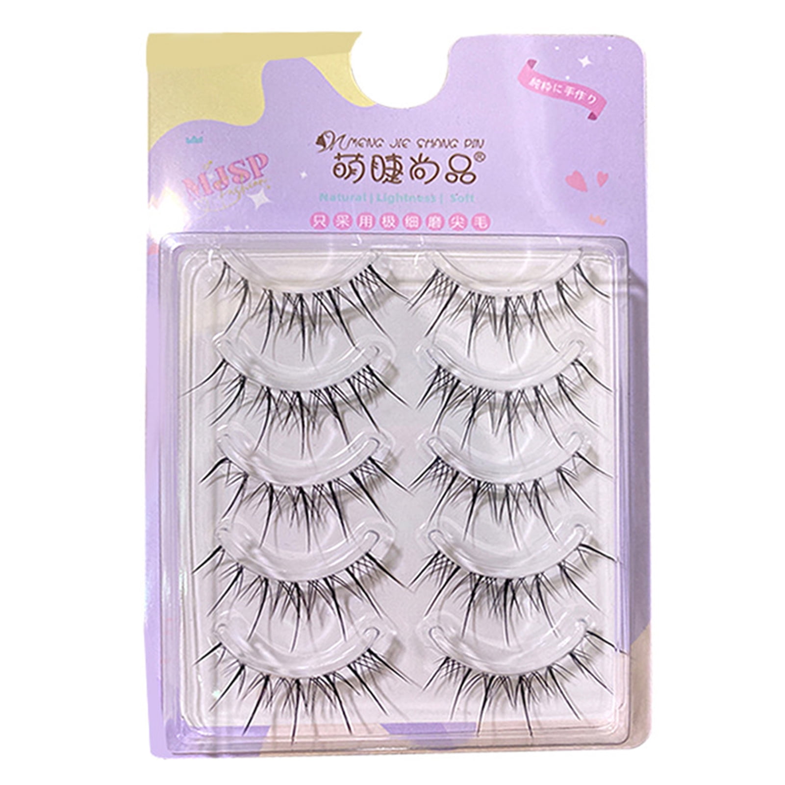 Individual Lash Extensions Light Natural Fluffy Wispy Volume for ...