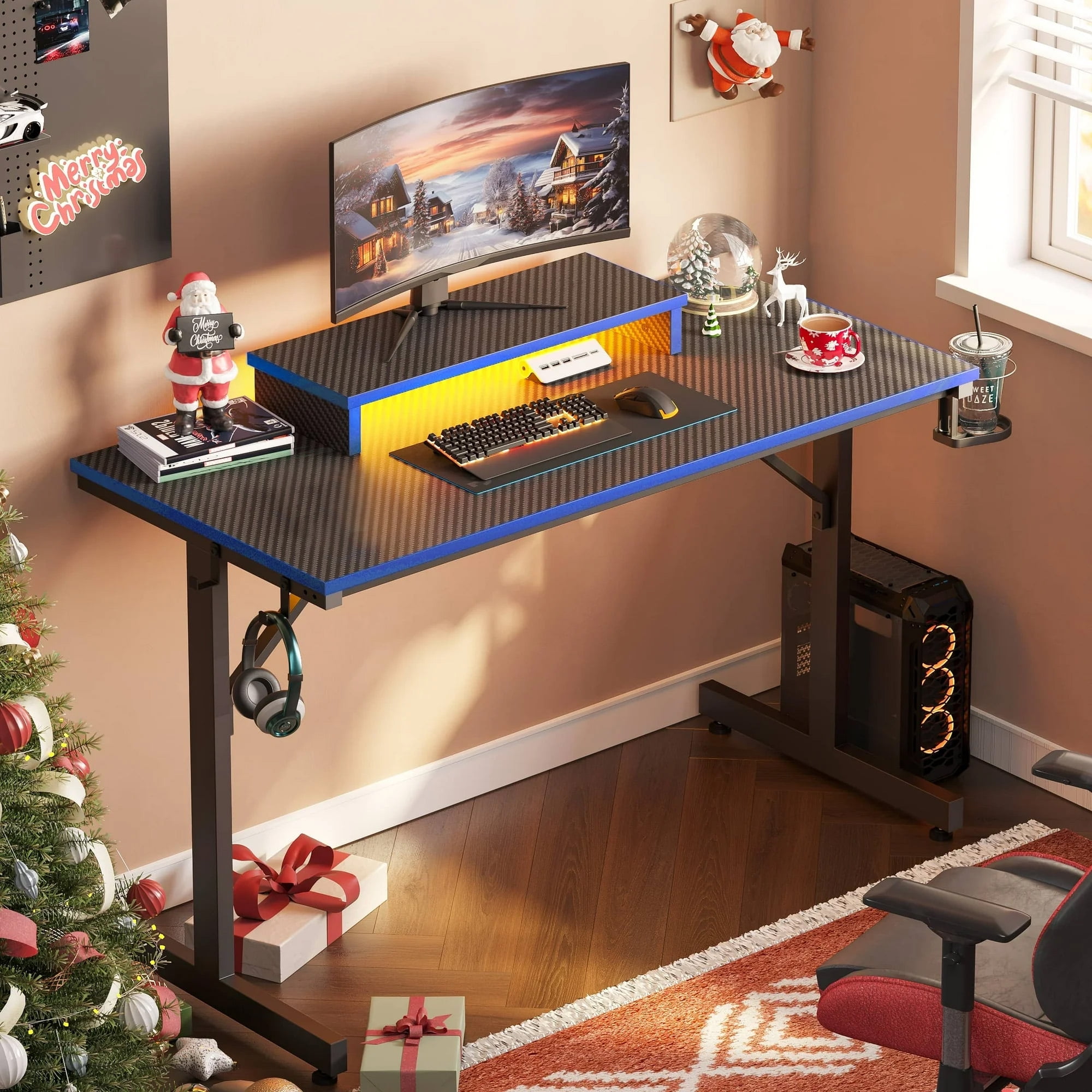 Click here for Bestier 42 Gaming Desk Pc Computer Table With Led... prices