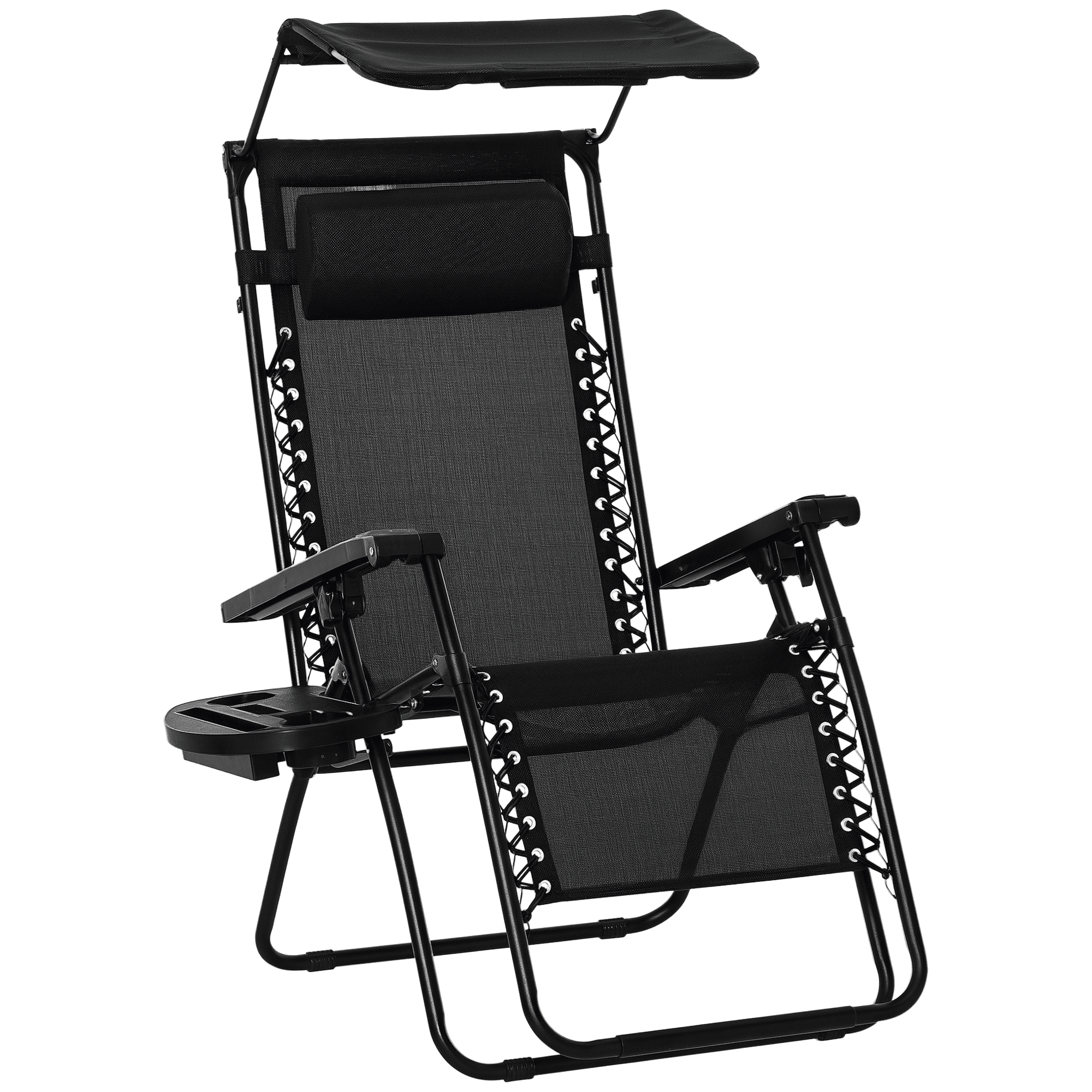 Click here for Outsunny Foldable Lounge Chair With Canopy Shade... prices