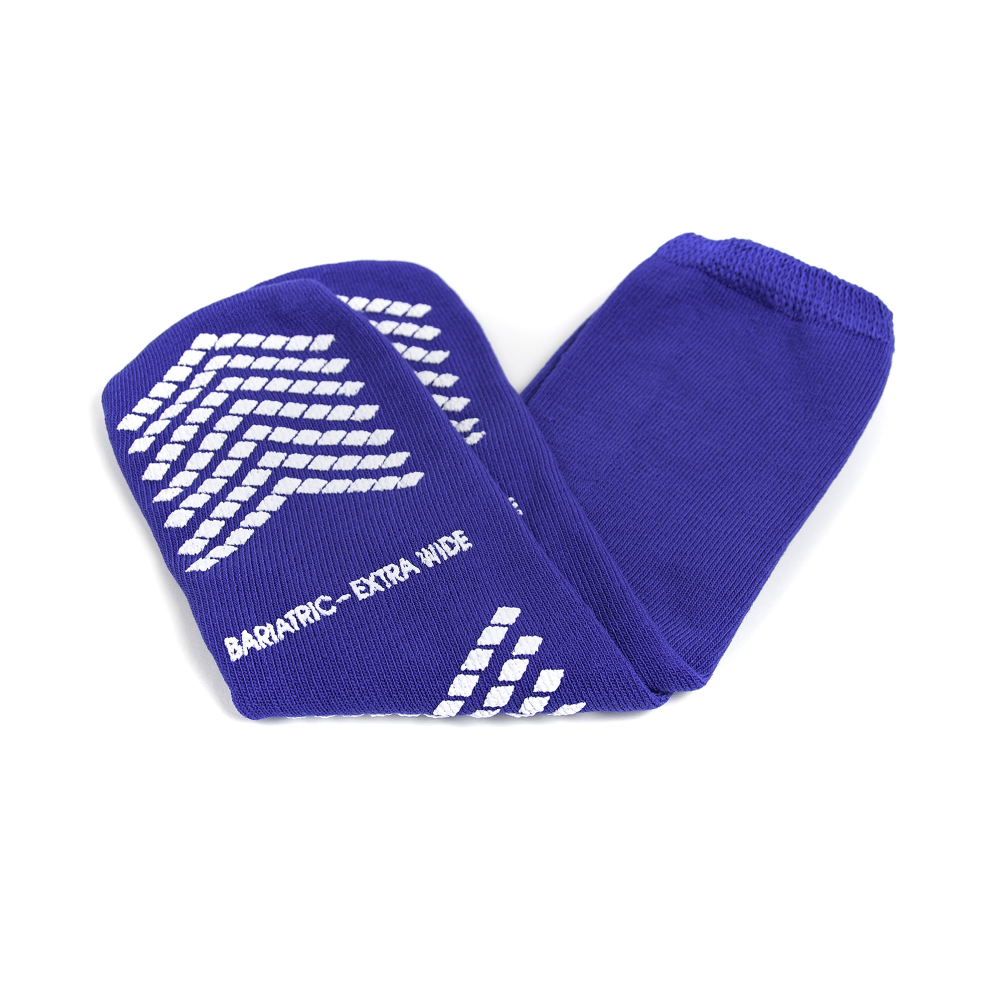McKesson Slipper Socks, Bariatric - Single Imprint, Royal Blue, Extra ...