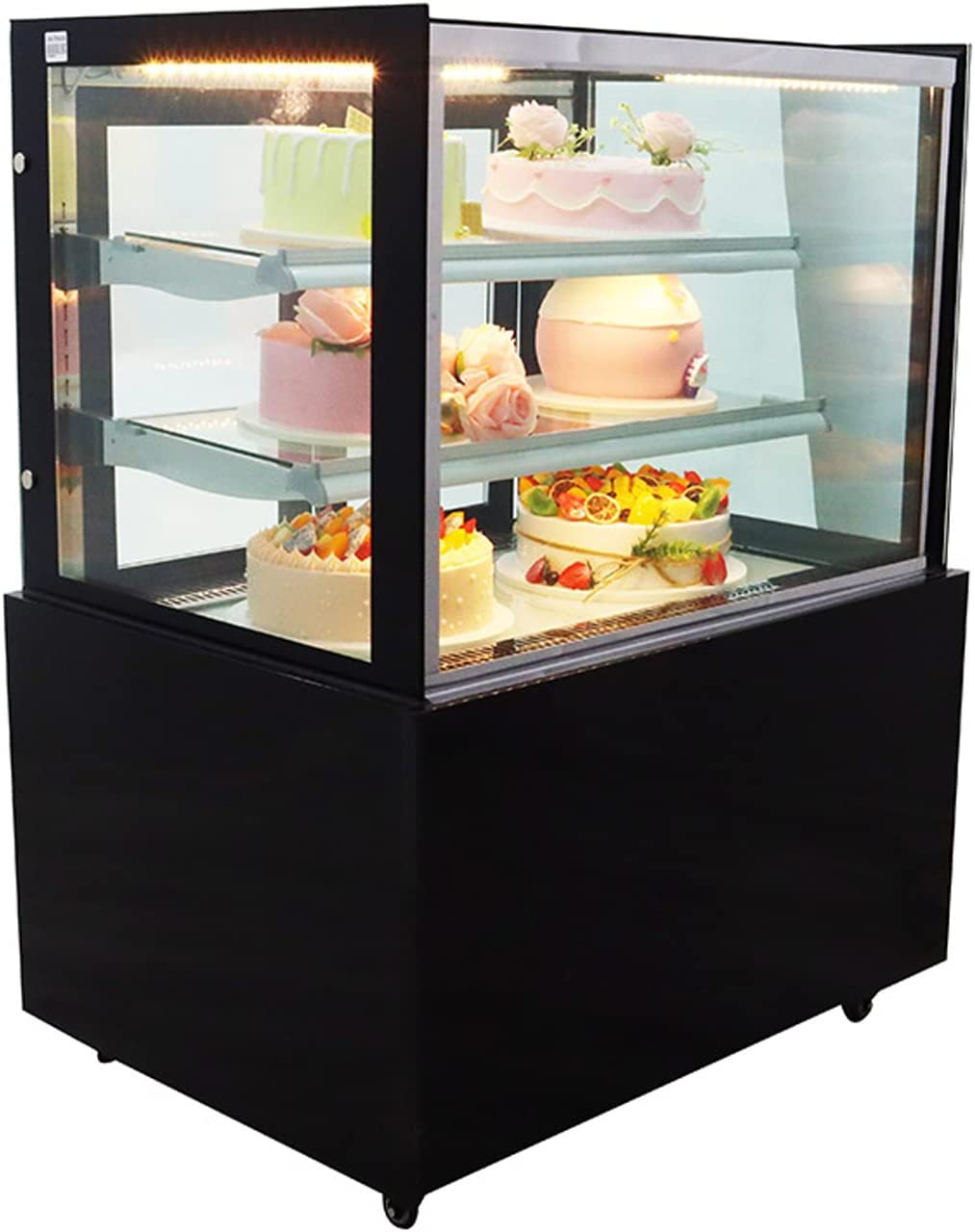 INTSUPERMAI 35" Cake Refrigerated Display Case Bakery Dessert Cooling ...