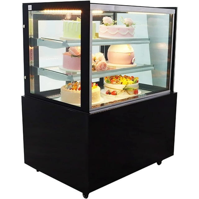 INTSUPERMAI 35" Cake Refrigerated Display Case Bakery Dessert Cooling ...