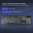 Wireless Keyboard and Mouse - Large Print Wireless Keyboard, 2.4G Full ...