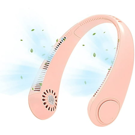 Portable Neck Fan,Hands Free Bladeless 360° Cooling Hanging Fan USB ...
