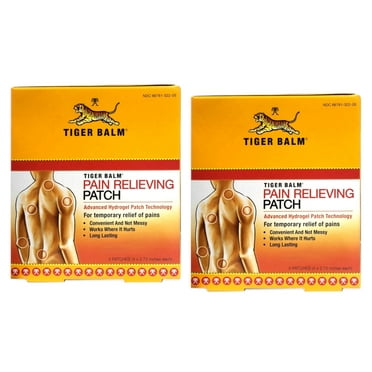 Tiger Balm - 4 Pack Medicated Patches for Knee Pain and Ache, 5 Patches ...