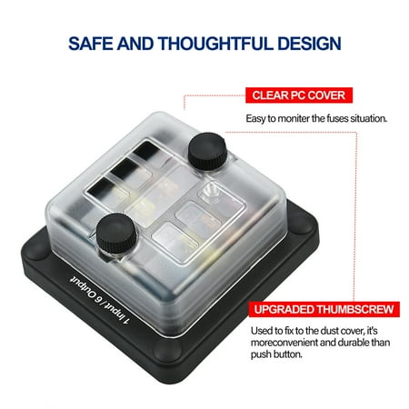 32 Pieces/Set 6 Ways 32V 100A Fuse Box Headlight Blinker Power ...