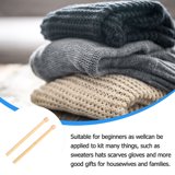 ROSENICE 1 Pair of Knitting Needles Wooden Knitting Tools Knitting Rods ...