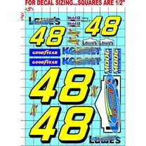 Clear Sticker Gang Variety 1/12 to 1/10 Scale White Vinyl R/C Model ...