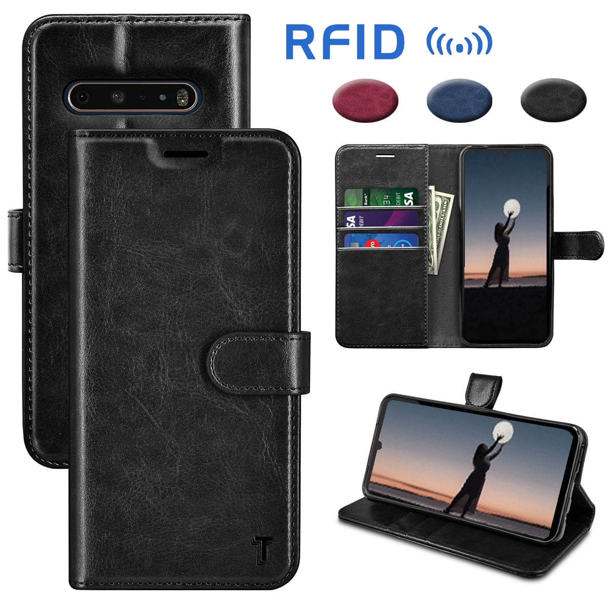 LG V60 Case, LG G9 ThinQ / LG V60 ThinQ Wallet Case,Takfox [RFID ...