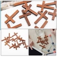 CRAFTHROU 50Pcs Wooden Crosses Mini Wood Holding Crosses Bulk For Diy ...