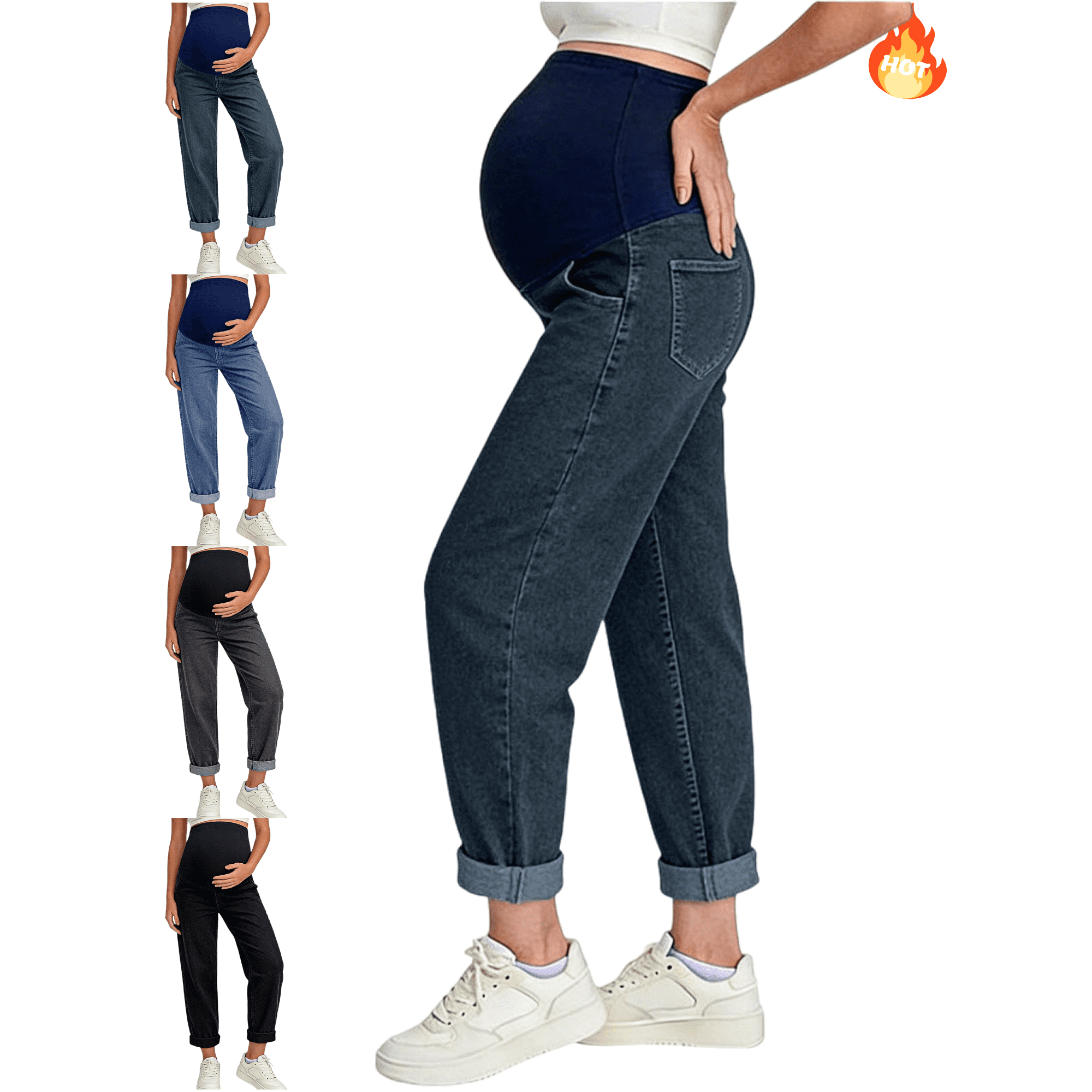 Click here for Mifsaly Maternity Jeans Women Over The Belly Pregn... prices