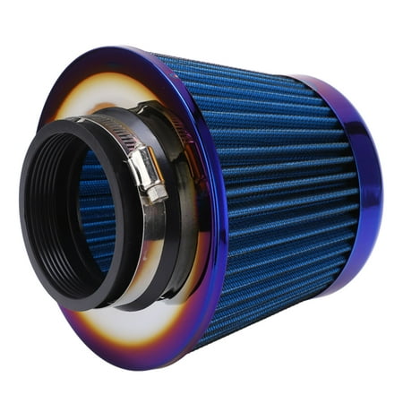 Air Intake Filter, Inlet Air Filter 3in/76mm Round Cone High ...