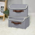 ANMINY Foldable Fabric Storage Containers With Lids, Collapsible ...