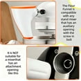 Flour Funnel for KitchenAid Mixer 5 Qt, Anti-Splash Attachment for Tilt ...