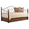 Bianca Complete Metal Daybed with Link Spring Support Frame and Arched ...