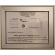 Business License Certificate Frame NV 8.5x11 ( Heavy Duty ) - Walmart.com