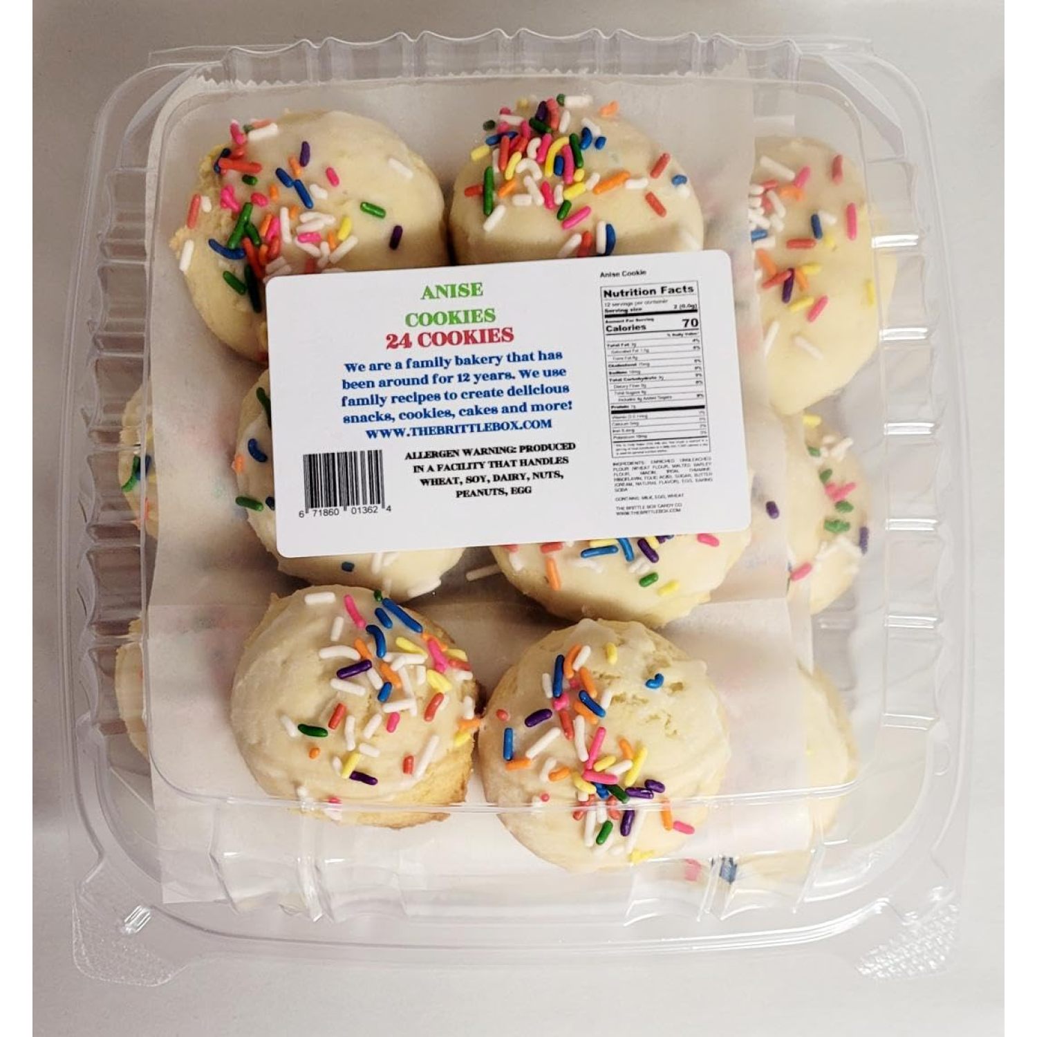 Italian Anise Cookies 2 DZ "An Italian Classic", Cookies Made to order ...