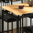 Counter Height Dining Set for 4, 5 Piece Dining Room Set with 4 Stools ...